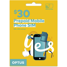 Optus $30 Prepaid SIM Card Starter Kit